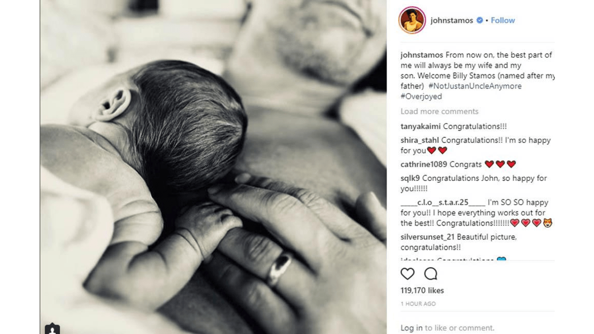 John Stamos is a dad - 8days