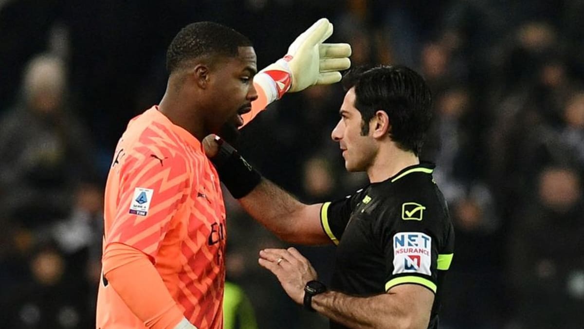 Lifetime bans for those who racially abused Maignan, Udinese general manager says - CNA