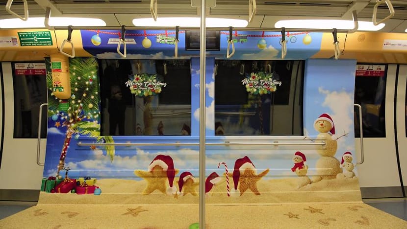 Sun, sand and seasons greetings: MRT trains, buses get tropical ...
