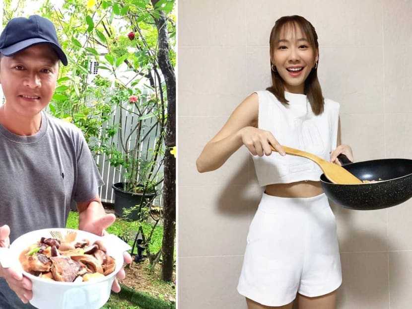 Li Nanxing & Julie Tan Whipping Up Father's Day Feast For Home Delivery ...