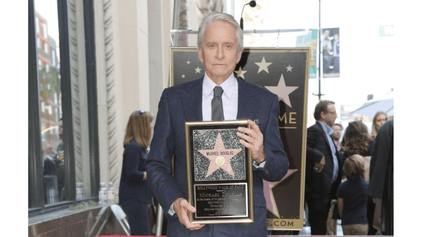 Michael Douglas receives Hollywood Walk of Fame star - 8days