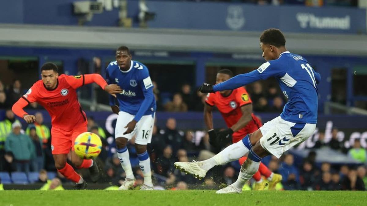 Everton suffer defensive collapse in 4-1 home loss to Brighton - CNA