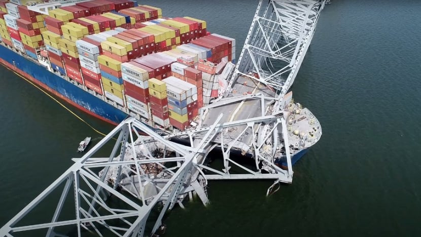 Baltimore bridge collapse: Singapore-flagged ship passed foreign port ...