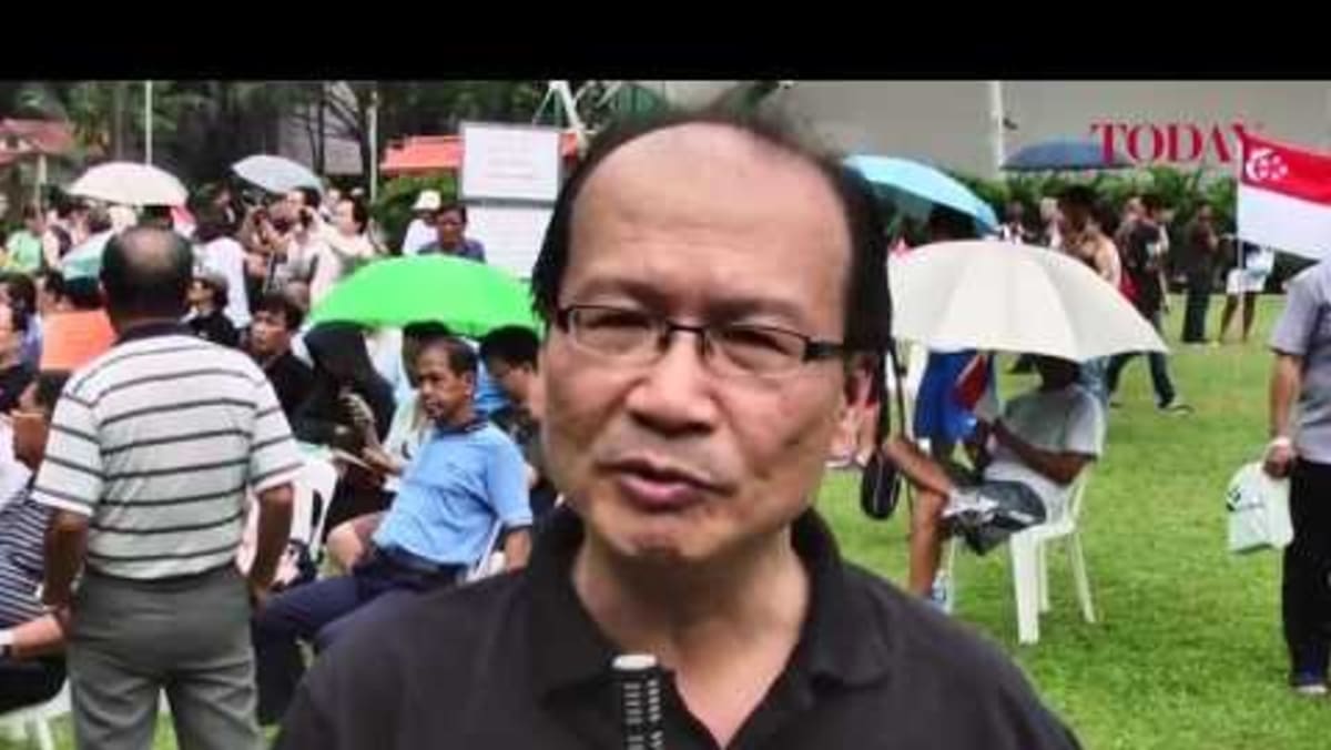 May Day event on Population White Paper at Hong Lim Park - Gilbert Goh ...