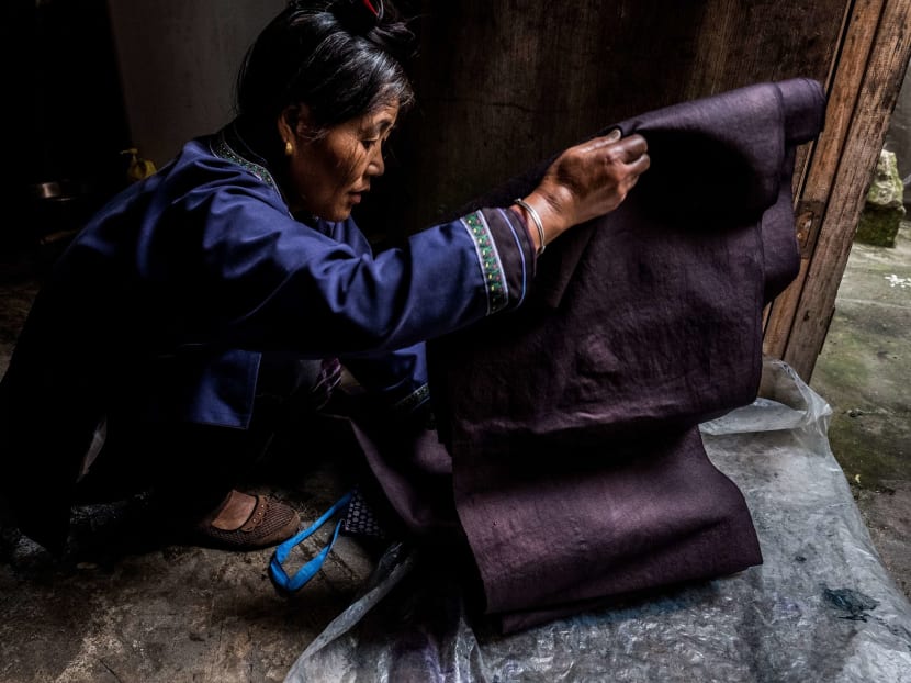 A fading tradition of wooden looms and indigo-stained hands - TODAY