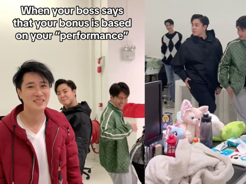 Xu Bin Zong Zijie And Damien Teo Perform ‘sexy Dance For Dasmond Koh To Get Bonus Today