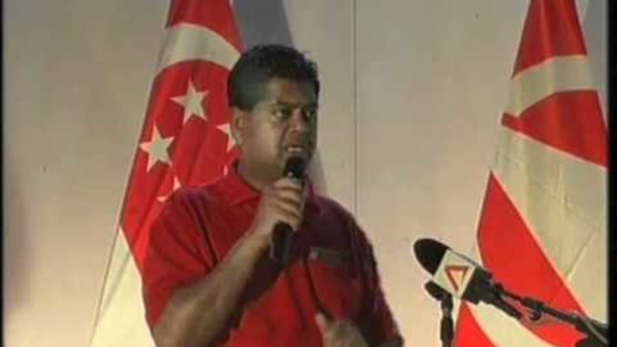 SDP's James Gomez at Bukit Panjang SMC rally, May 3 - TODAY