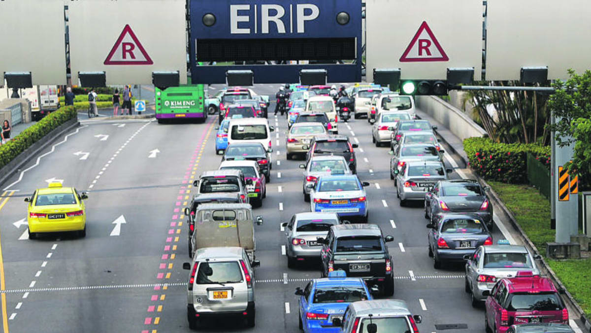ERP gantry rates to be revised along AYE towards City - TODAY