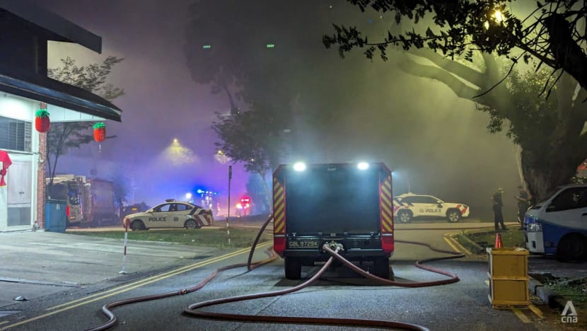Fire breaks out at Eunos industrial area, three workshops affected - CNA