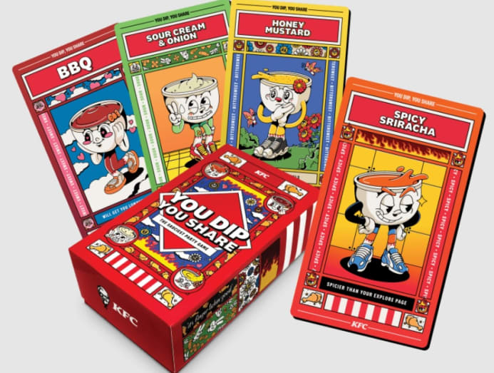 KFC Singapore has a new sharing bucket with a card game, along with ...