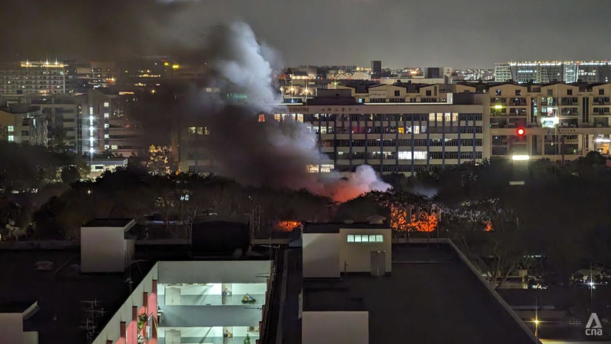 Fire breaks out at Eunos industrial area, three workshops affected - CNA