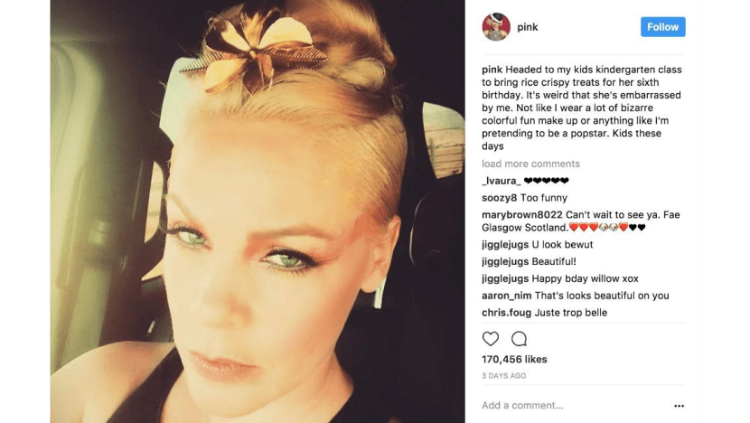 Pink's daughter 'embarrassed' by her - 8days