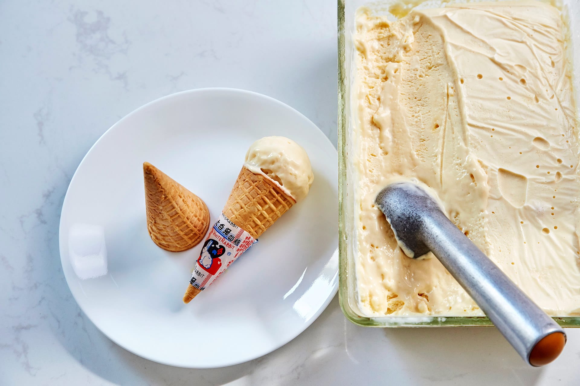 Easy 3-Ingredient White Rabbit Candy Ice Cream You Can Make At Home - 8days