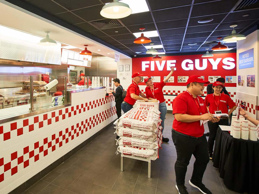 Sneak Peek: US Burger Chain Five Guys Opens First S’pore Outlet With $9 ...