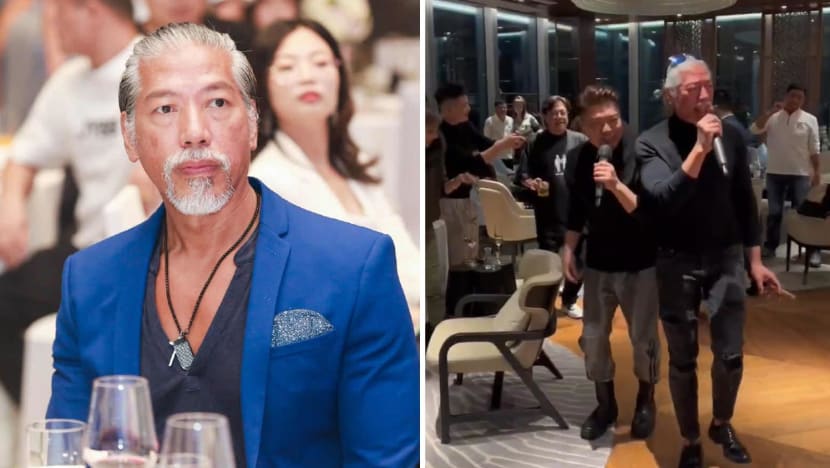 HK Actor Roy Cheung, 59, Wears Tight Black Turtleneck To A Party ...