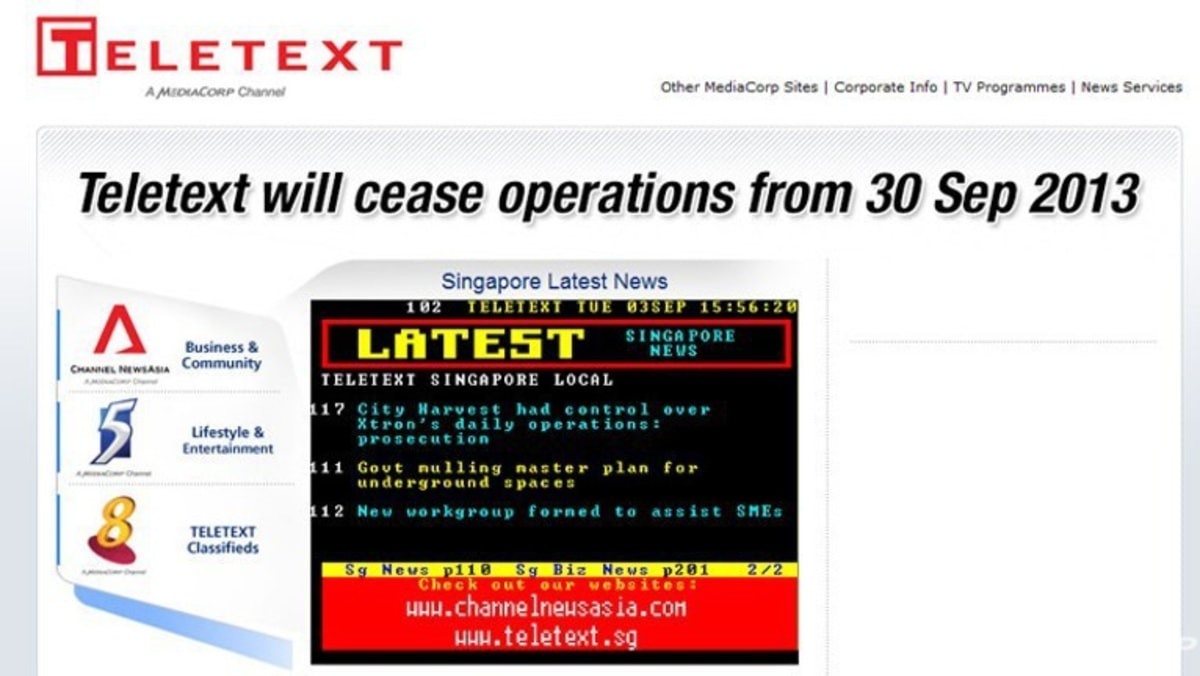 Teletext to end service this month - TODAY