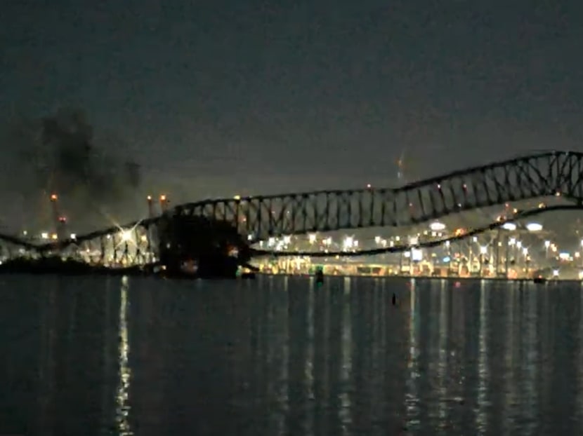 Baltimore bridge collapses after Singapore-flagged container ship ...