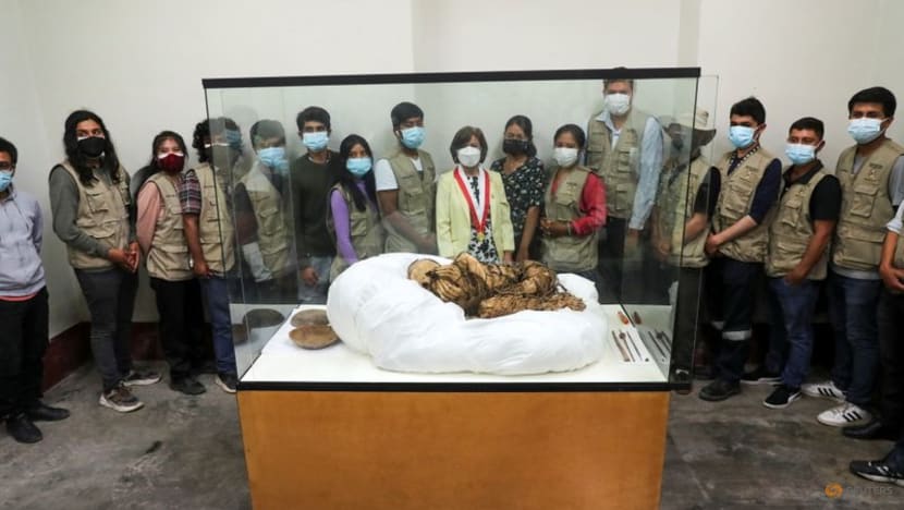 Ancient Peruvian mummy goes on show at Lima museum - CNA