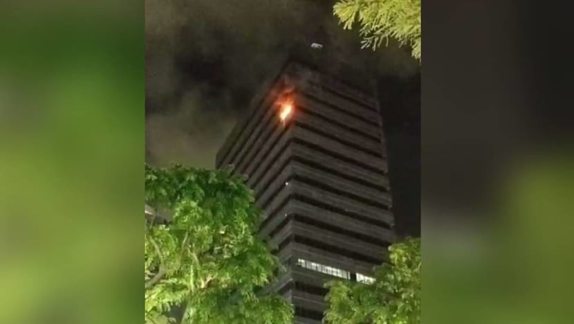 Fire breaks out at Liat Towers on Orchard Road - CNA