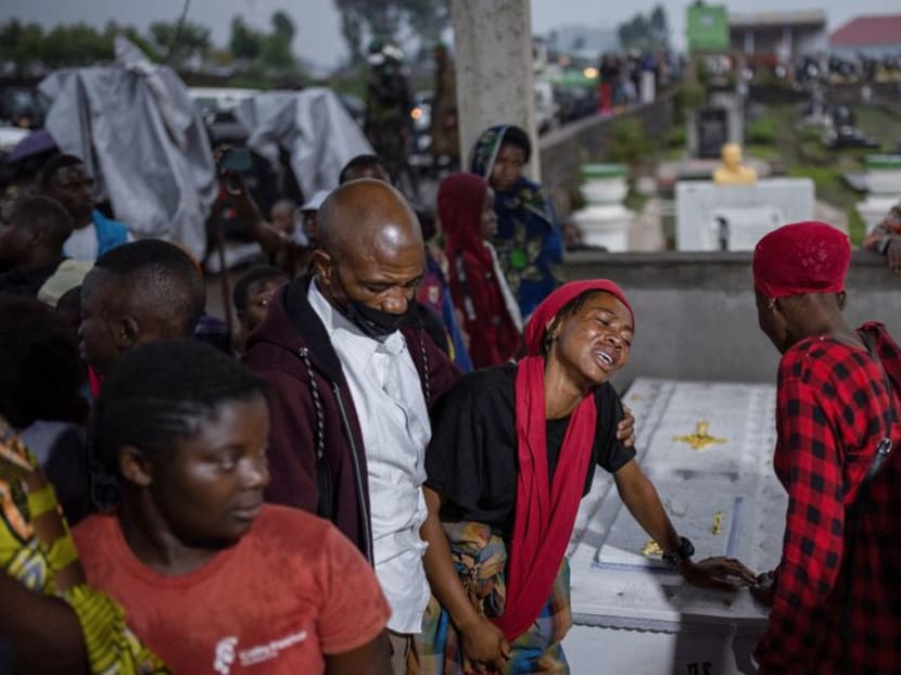 At mass burial, Congolese families weep for victims of protest killings ...