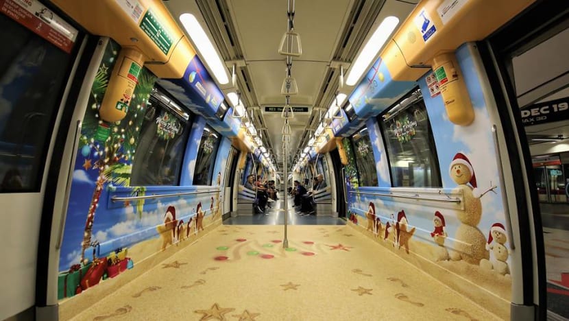 Sun, sand and seasons greetings: MRT trains, buses get tropical ...