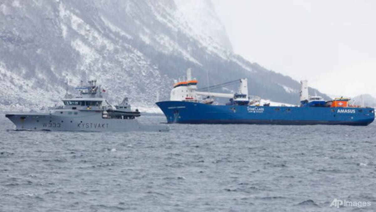 Salvage crews tow drifting Dutch freighter to port in Norway - CNA