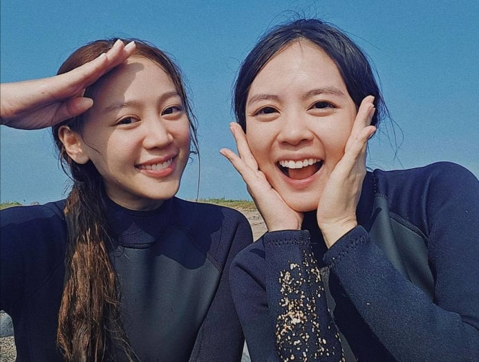 Actresses Chantalle Ng and Tasha Low are such good pals that they even ...