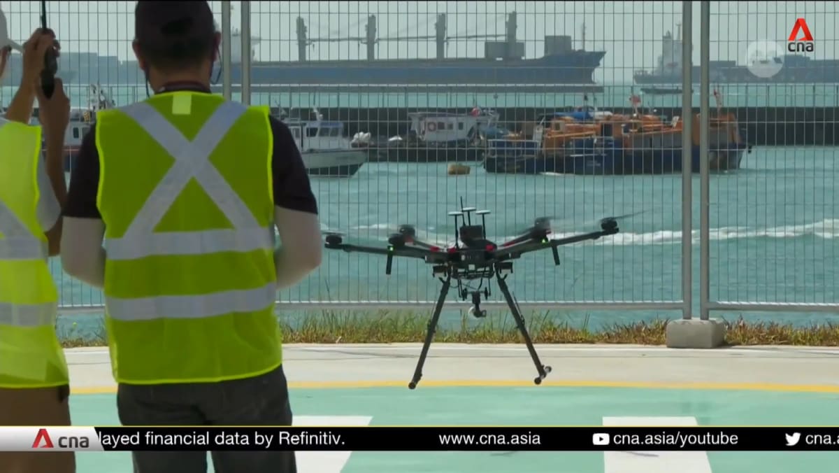 Singapore aims to set up drone port for delivering ship supplies ...