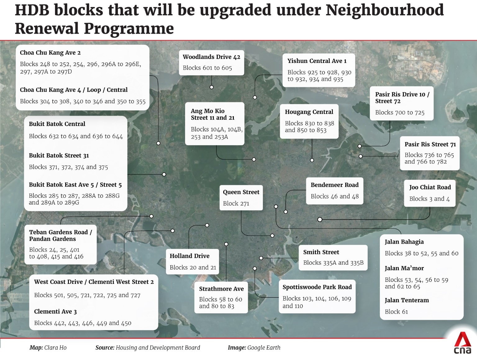 Dozens of HDB blocks, precincts across Singapore to get S$95 million ...