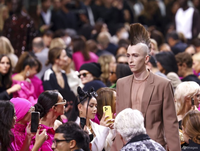 Glitzy Valentino show sees Paris Fashion Week at fever pitch - CNA ...