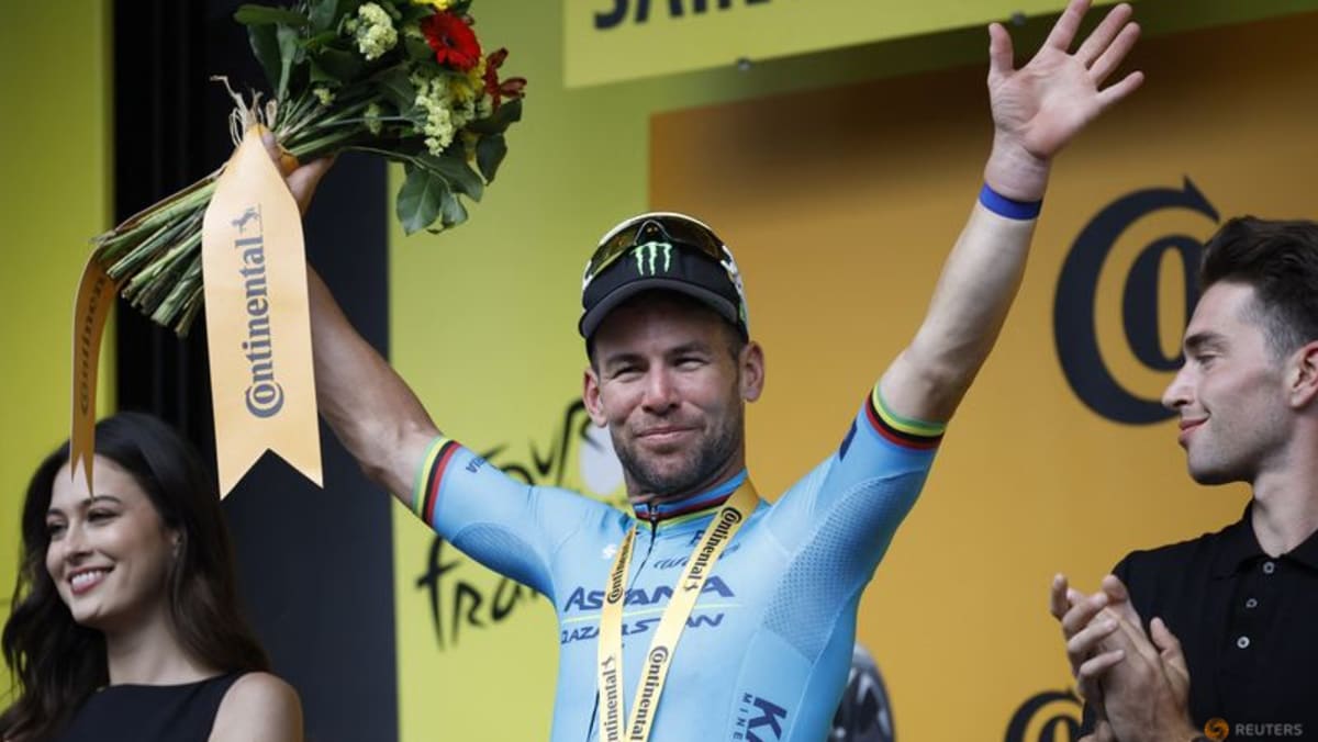 Cavendish eyes more stage wins after making Tour de France history - CNA