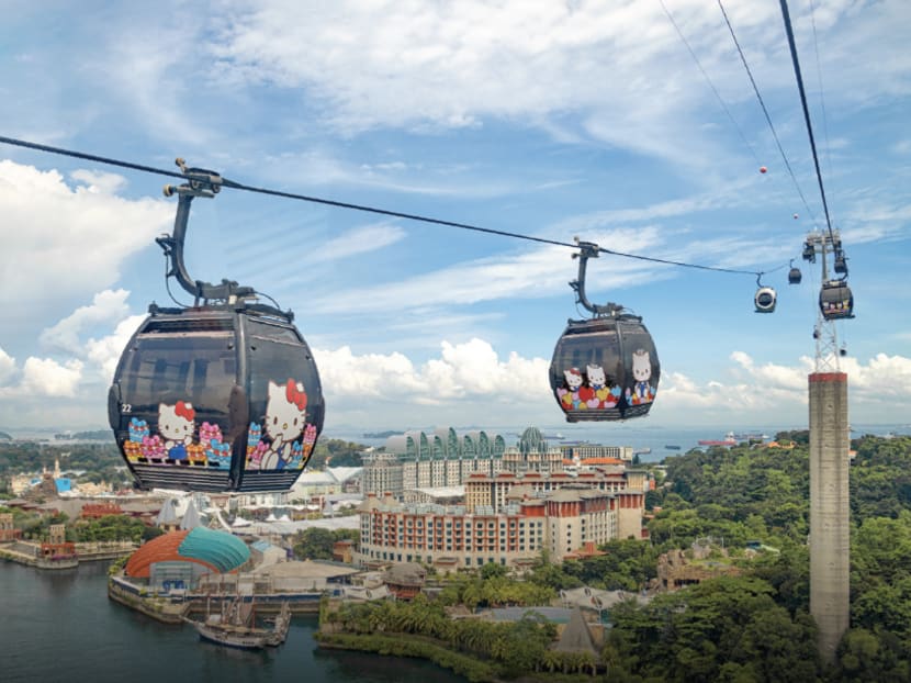 Take a ride on Hello Kitty-themed cable car cabins from Jun 1 - CNA ...