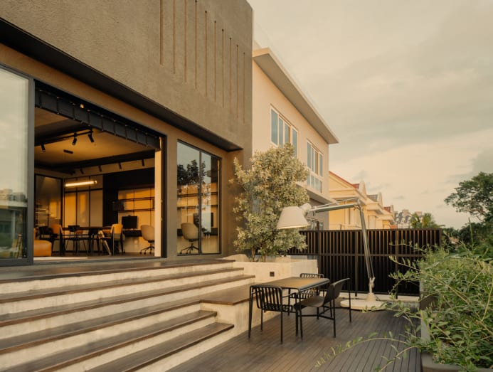 A car enthusiast’s dream house with a garage space that can fit up to ...