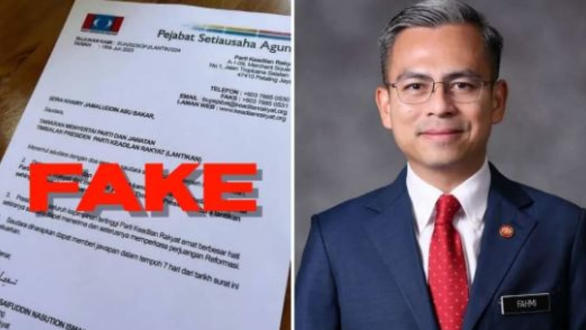 Menteri Komunikasi & Digital M'sia nafi PKR keluar surat tawaran keahlian kepada Khairy ...