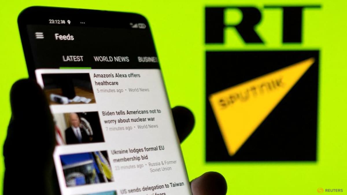 Russian news channel RT to broadcast on Rumble after Big Tech curbs - CNA