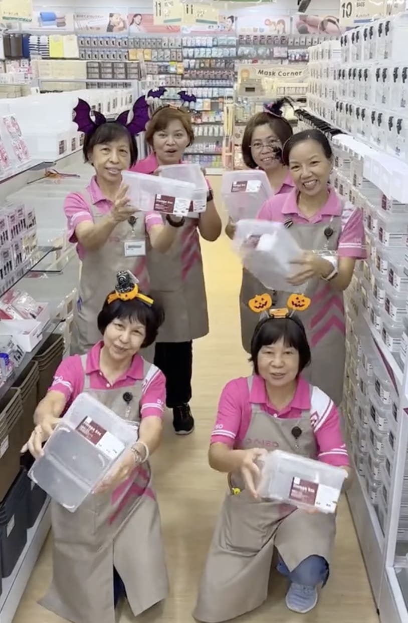 Aunties Working At Daiso IMM Go Viral With TikTok Challenge - 8days