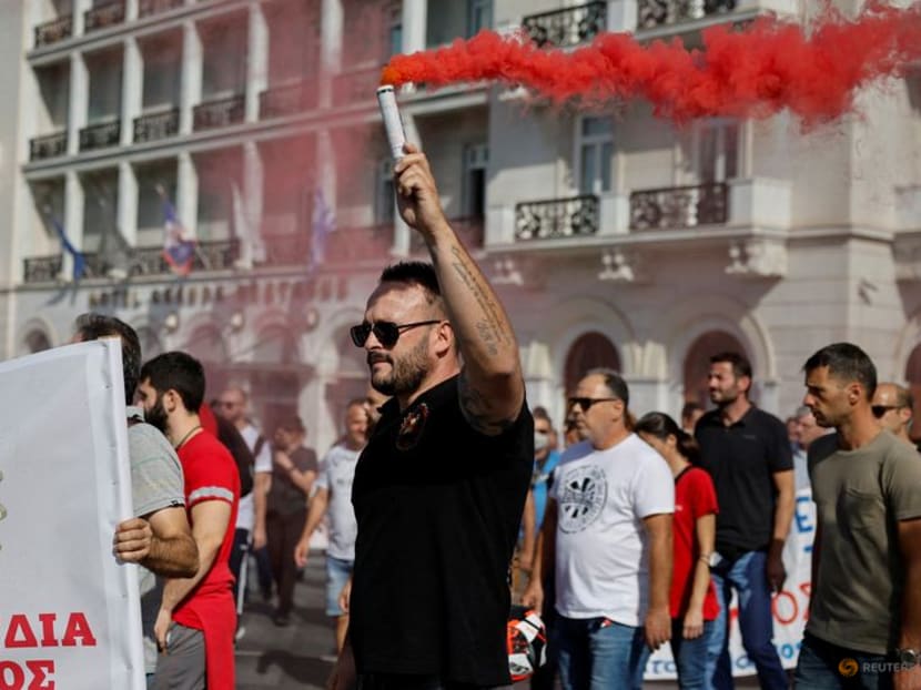 Thousands of Greeks rally as state workers strike over labour law plans ... Thousands of Greeks rally as state workers strike over labour law plans ...