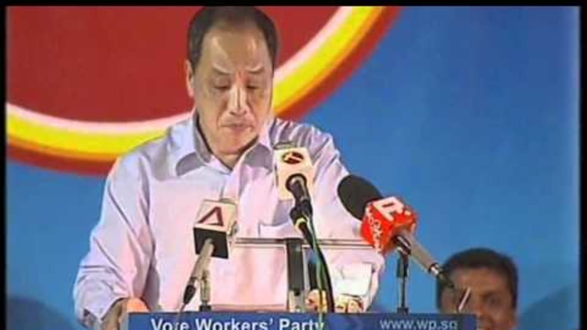 Low Thia Khiang at Workers' Party's first rally - TODAY