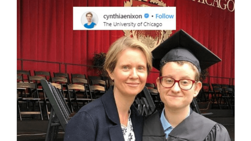 Cynthia Nixon's transgender child - 8days