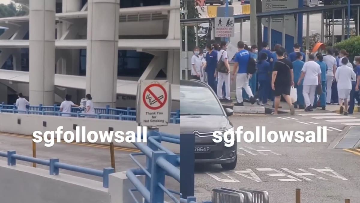 Netizens praise KKH medical staff as dozens seen responding swiftly to medical emergency outside ...