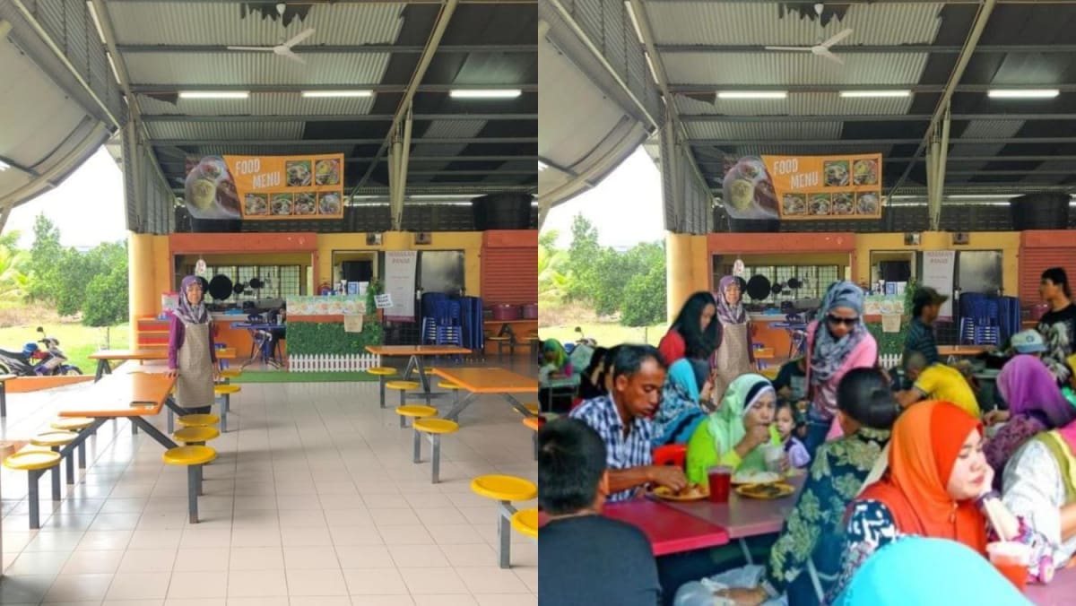 Forlorn M'sian hawker asks netizens to edit customers into photo of her empty stall; bikers turn ...