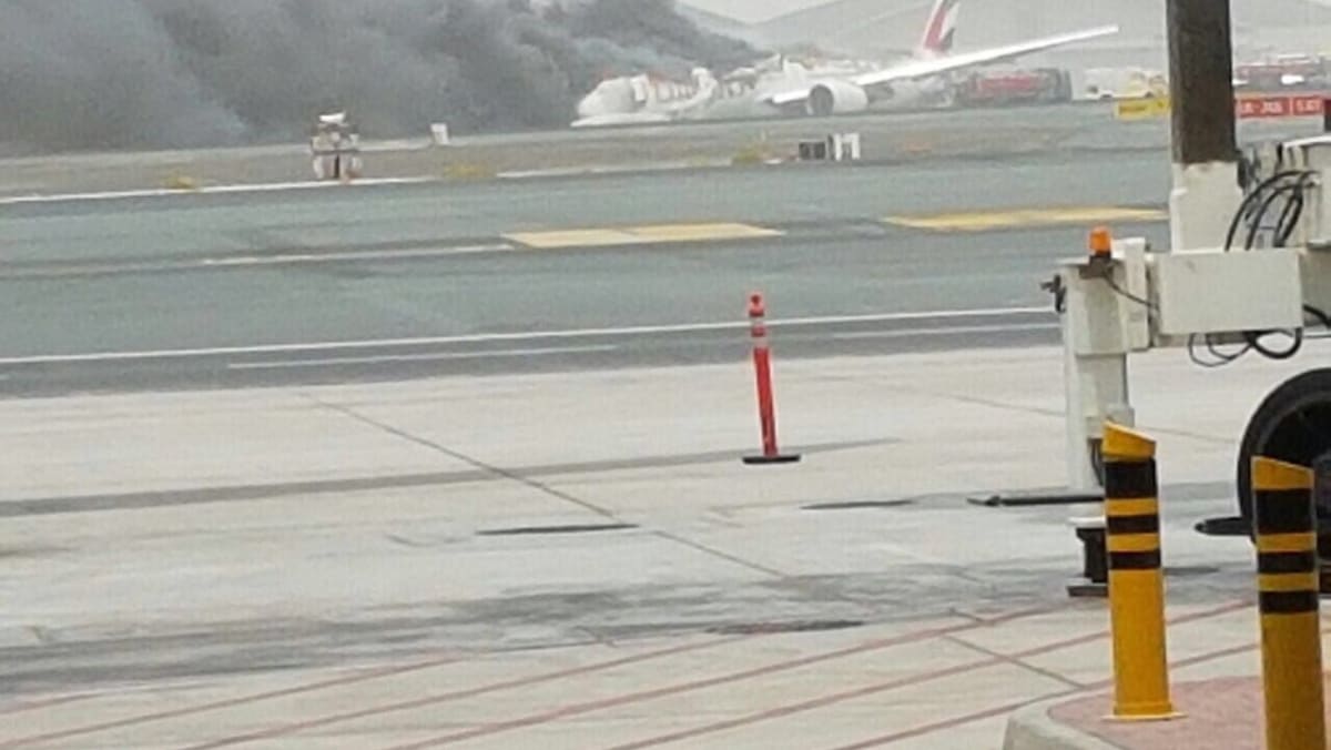 Emirates plane catches fire after landing at Dubai airport: Reports - TODAY