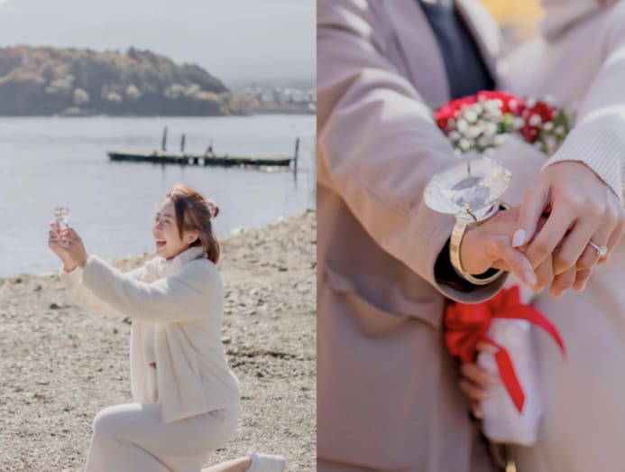 Mediacorp artiste Jernelle Oh had to recreate her engagement photos ...