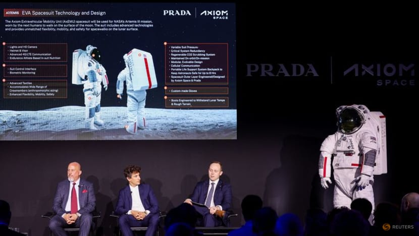 Prada and Axiom Space aim for the moon with new astronaut suit - CNA Prada and Axiom Space aim for the moon with new astronaut suit - CNA