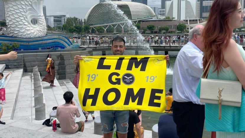 Singapore police investigating Spanish couple over protest against ...