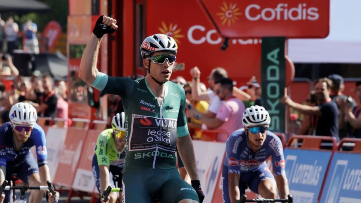 Belgian cyclist Van Aert ends season after crash in Vuelta - CNA