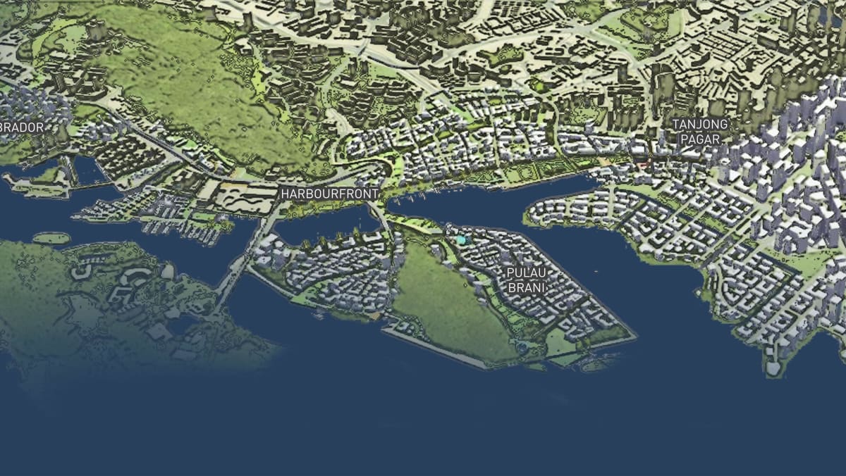 URA unveils concept for Greater Southern Waterfront - TODAY