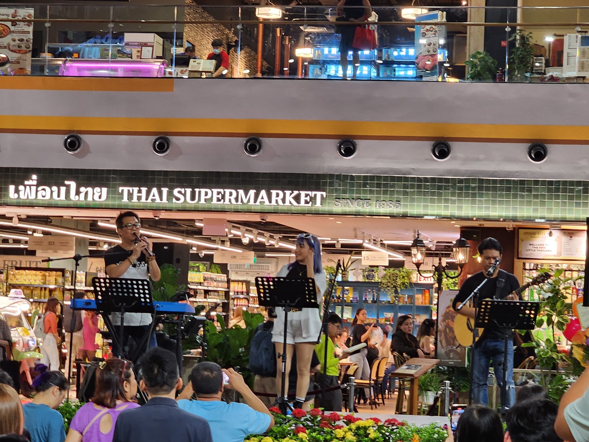 Long Queues At Relocated Thai Supermarket On Official Opening Day - 8days
