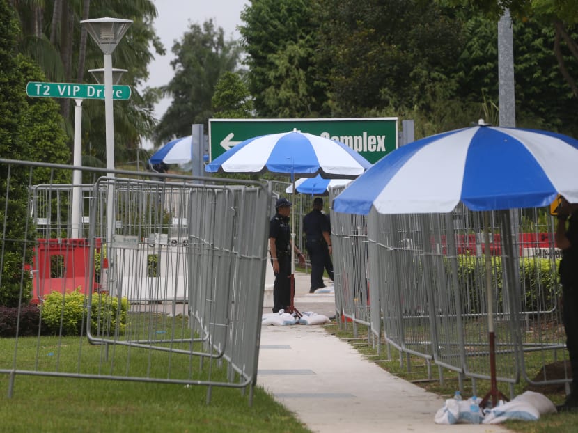 Heavy police presence at Changi Airport’s VIP Complex ahead of Kim’s ...