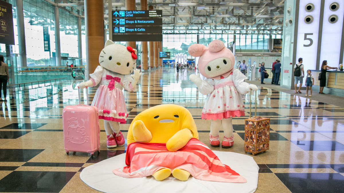Hello Kitty and friends to visit Changi Airport - TODAY